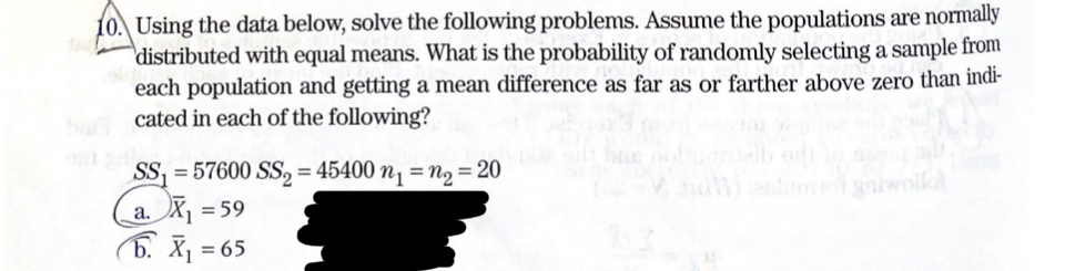 Solved Using the data below, solve the following problems. | Chegg.com