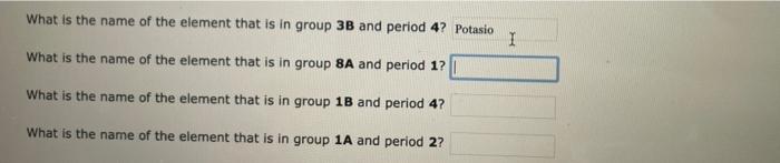 Solved What is the name of the element that is in group 3B | Chegg.com