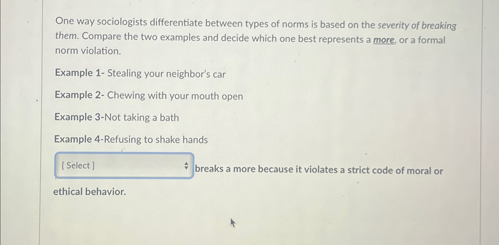 Solved One way sociologists differentiate between types of | Chegg.com