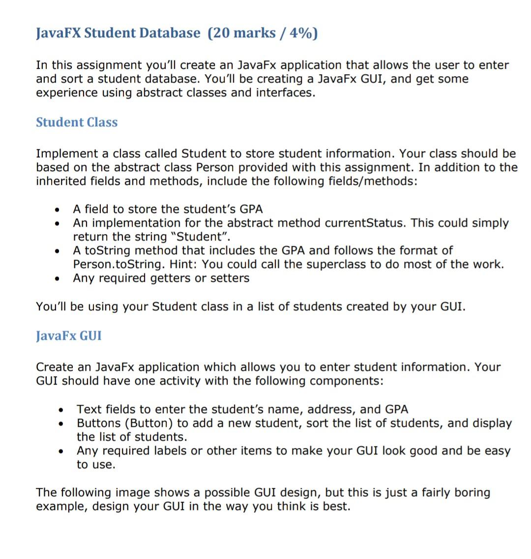 Solved public abstract class Person private string fullName; | Chegg.com