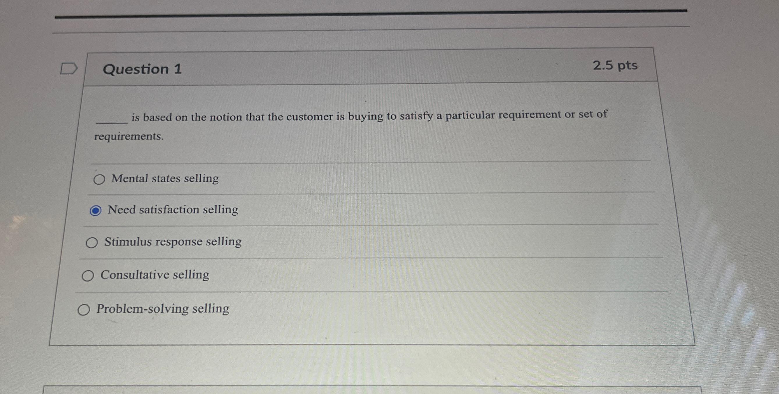 Solved Question 12.5ptsis based on the notion that the | Chegg.com