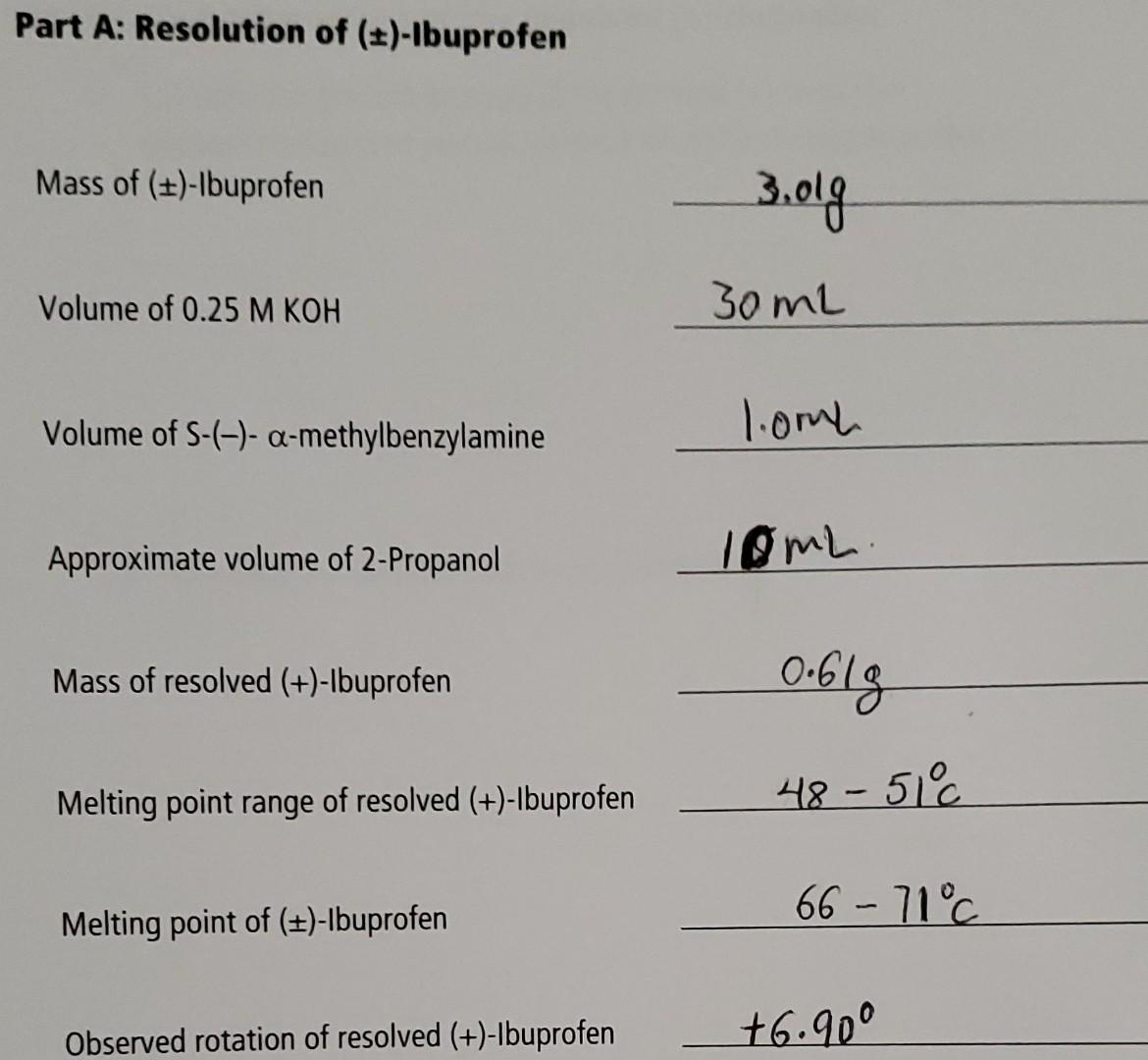 Solved Part B: Characterization of the Resolved | Chegg.com