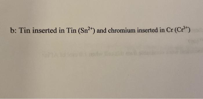 Solved construct galvanic cell, write cell notation, | Chegg.com