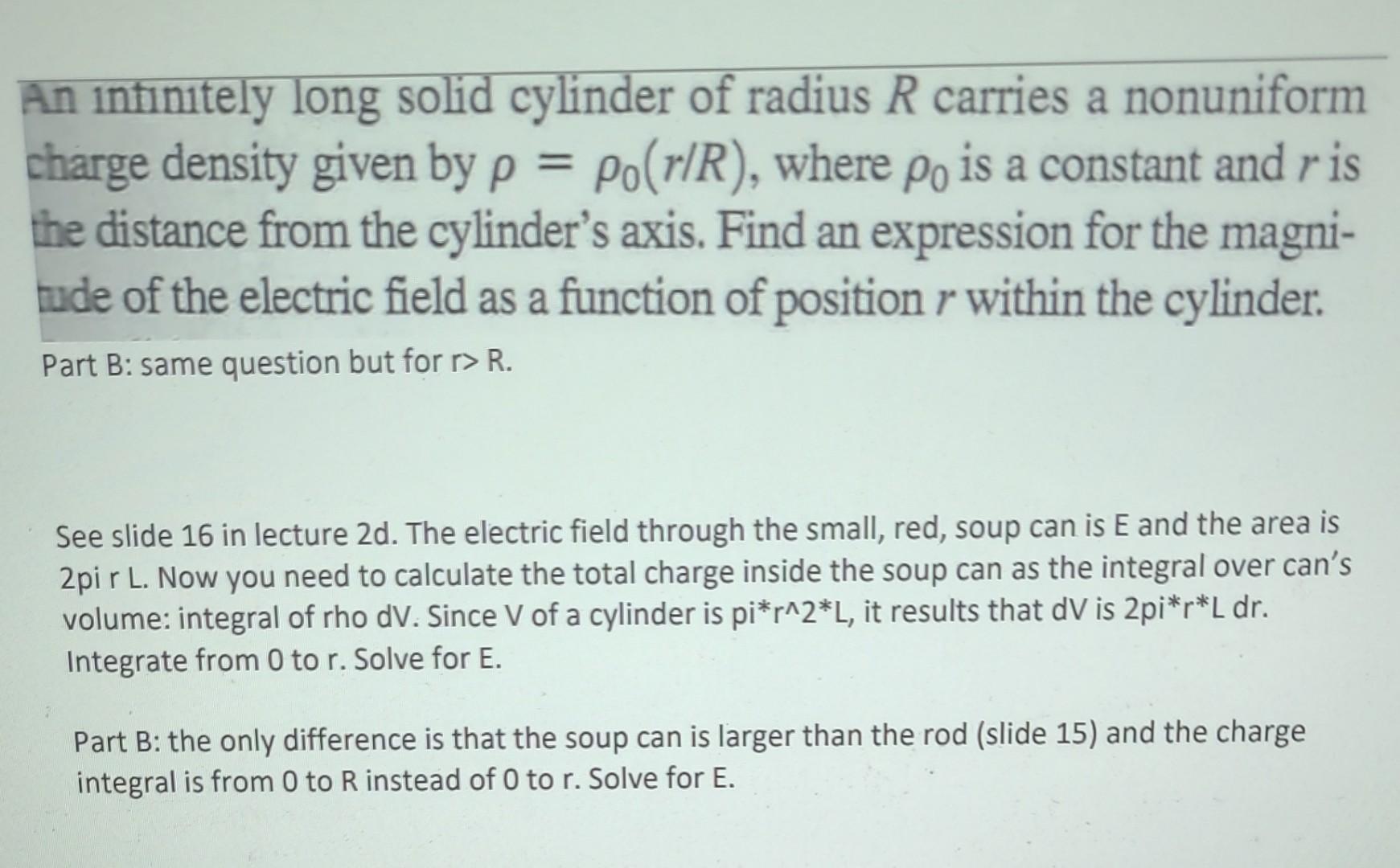 Solved it is not an incomplete question. the answer is an | Chegg.com