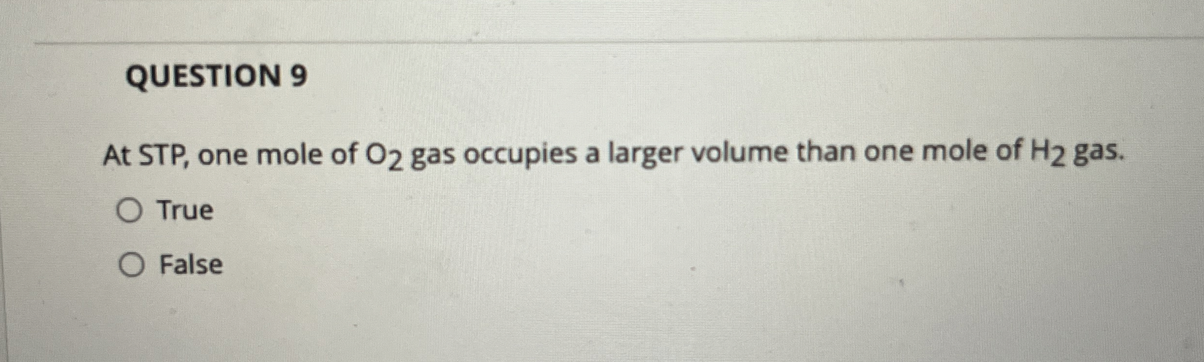 Solved QUESTION 9At STP, ﻿one mole of O2 ﻿gas occupies a | Chegg.com