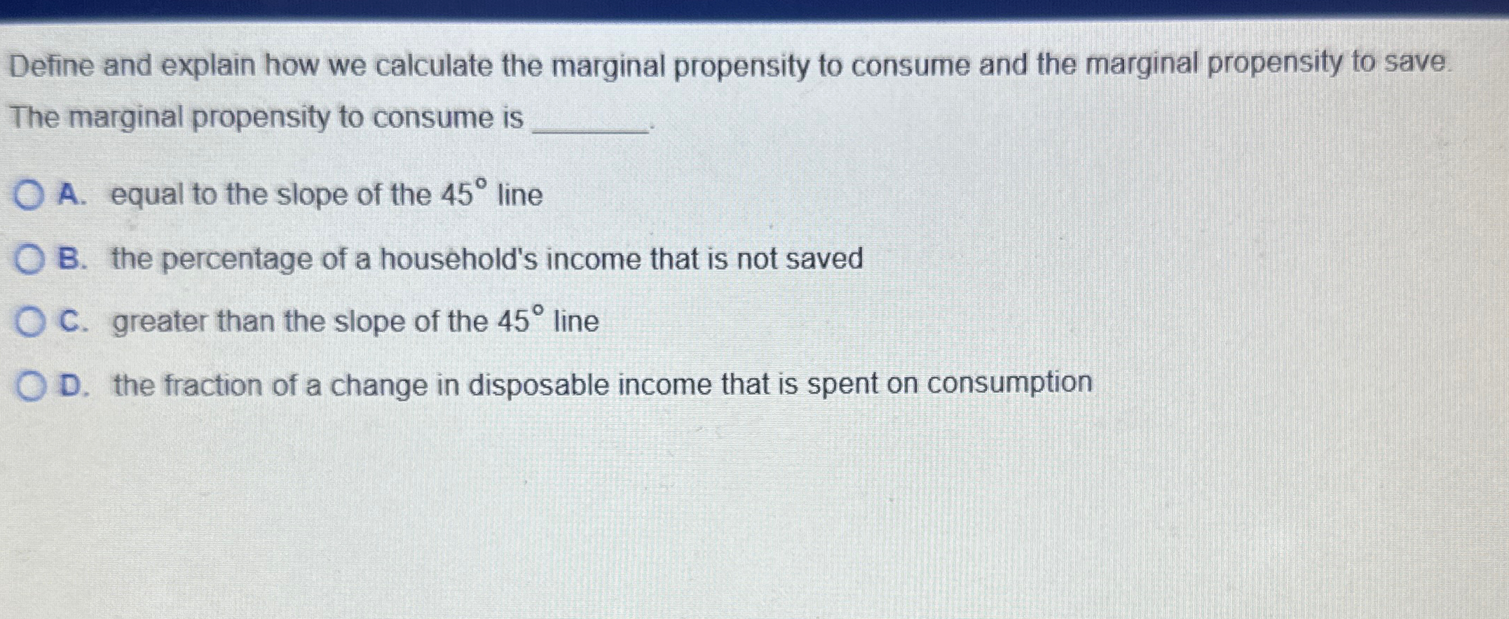 Solved Define and explain how we calculate the marginal | Chegg.com