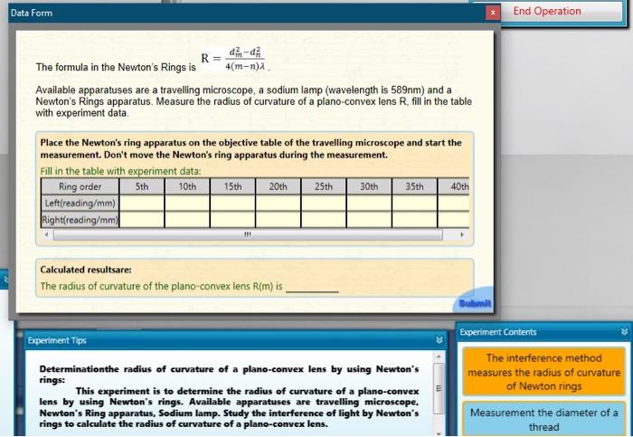 ( physics experiment ) application of optical | Chegg.com