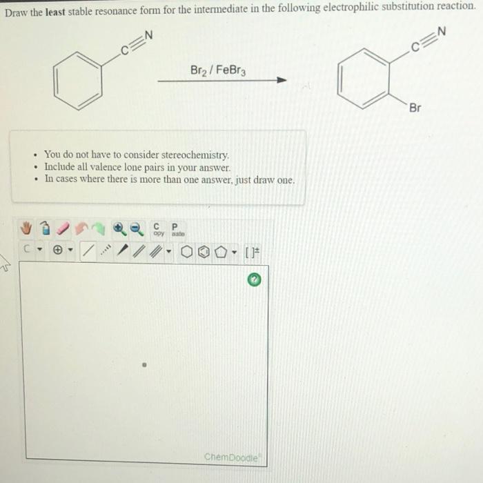 Solved Draw the least stable resonance form for the | Chegg.com