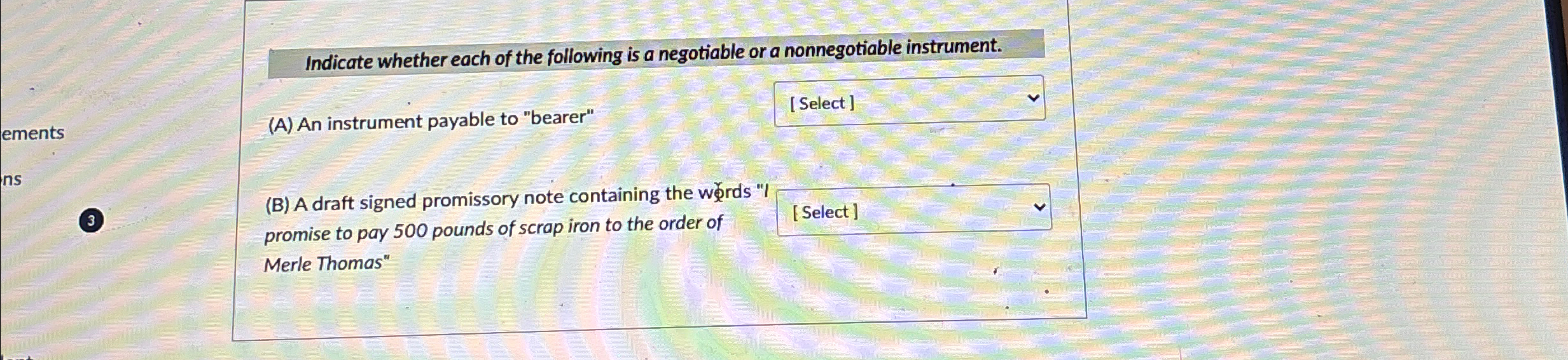 Solved Indicate whether each of the following is a | Chegg.com