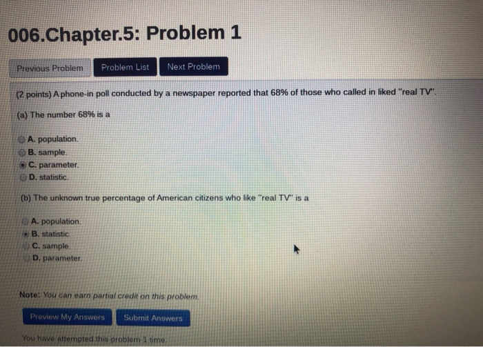 Solved 006.Chapter.5: Problem 1 Previous Problem Problem | Chegg.com