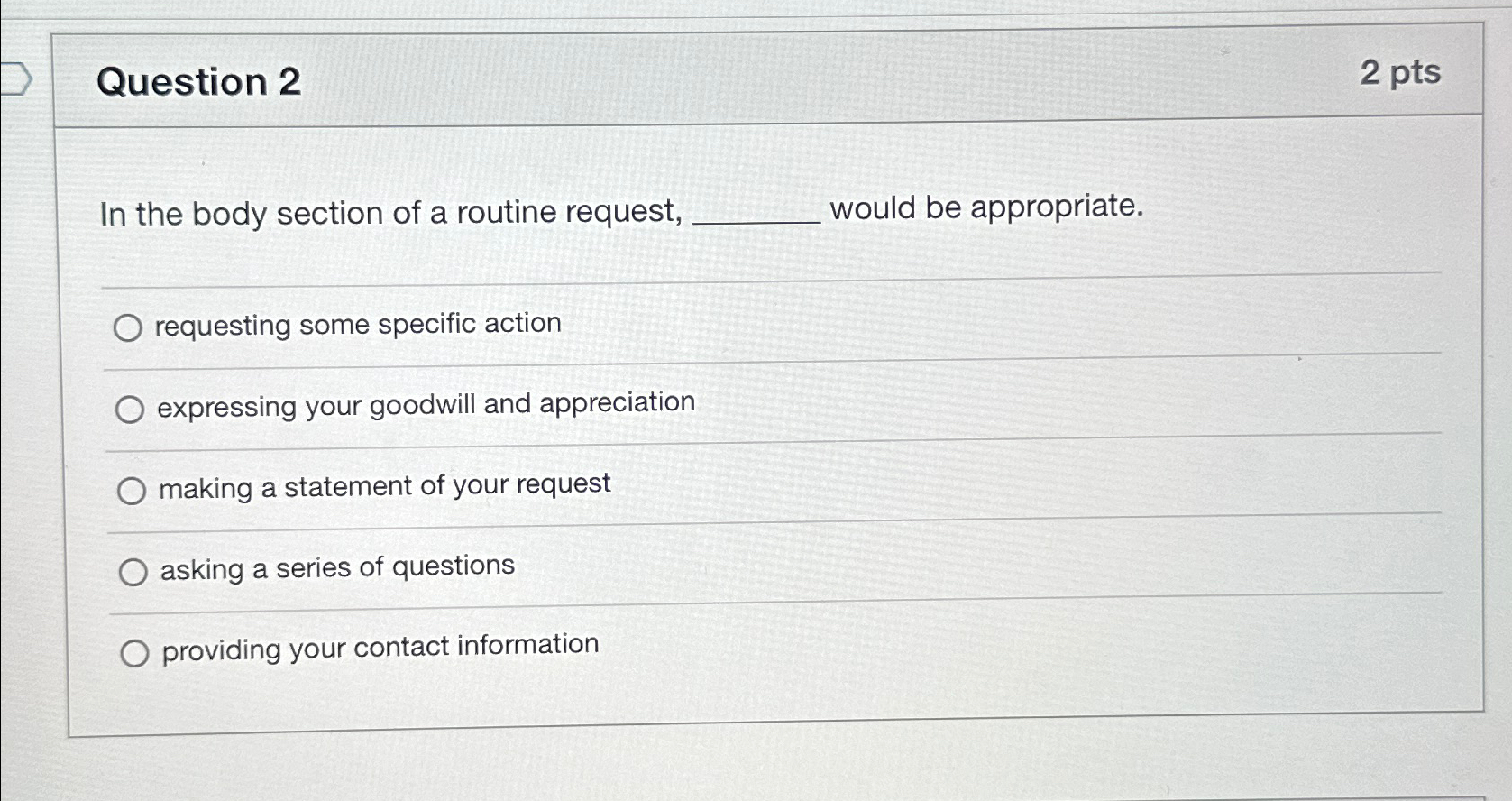 Solved Question 22 ﻿ptsIn the body section of a routine | Chegg.com