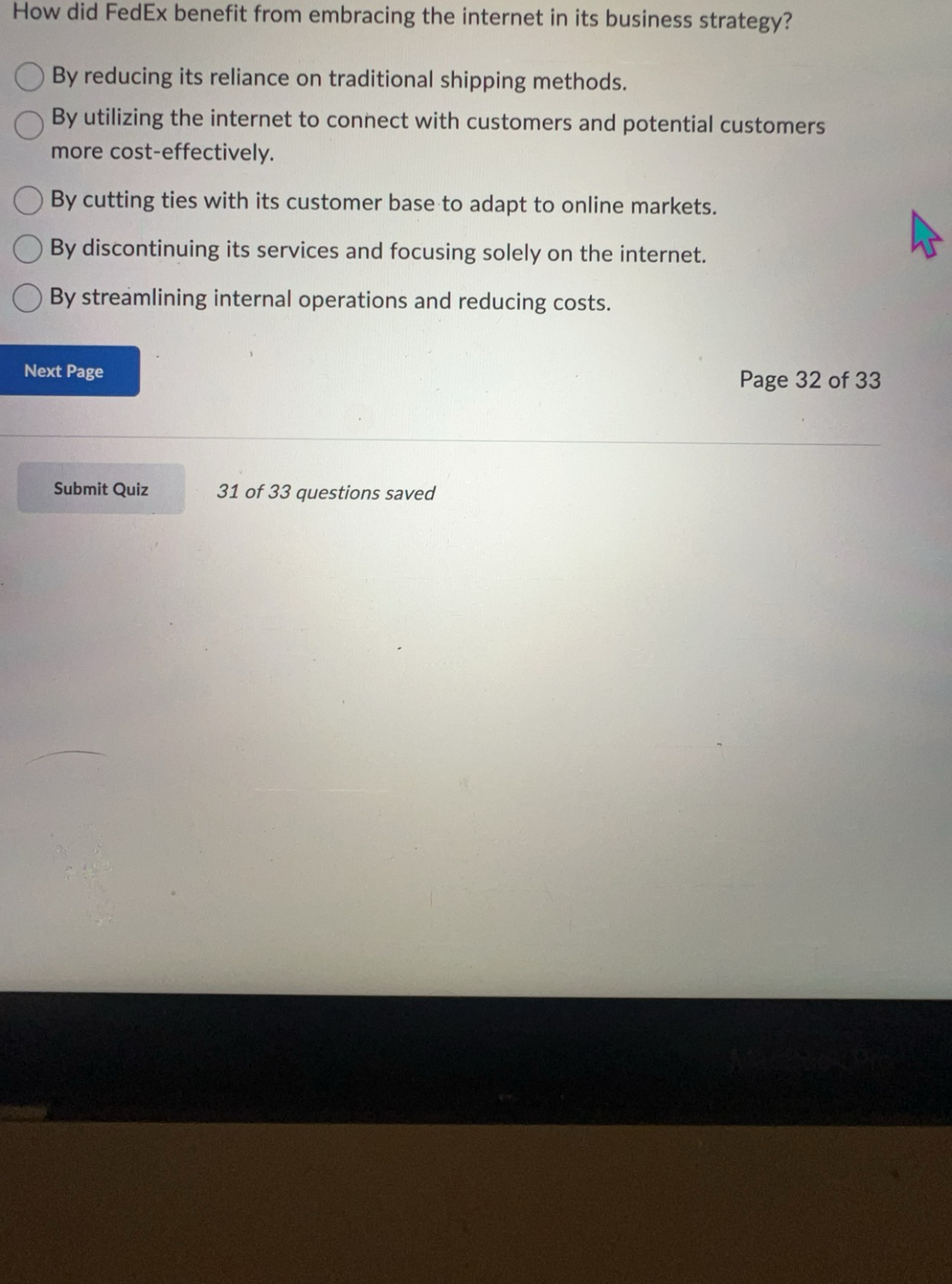 Solved How did FedEx benefit from embracing the internet in | Chegg.com