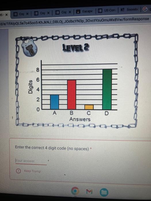Enter the correct 4 digit code (no spaces) * | Chegg.com