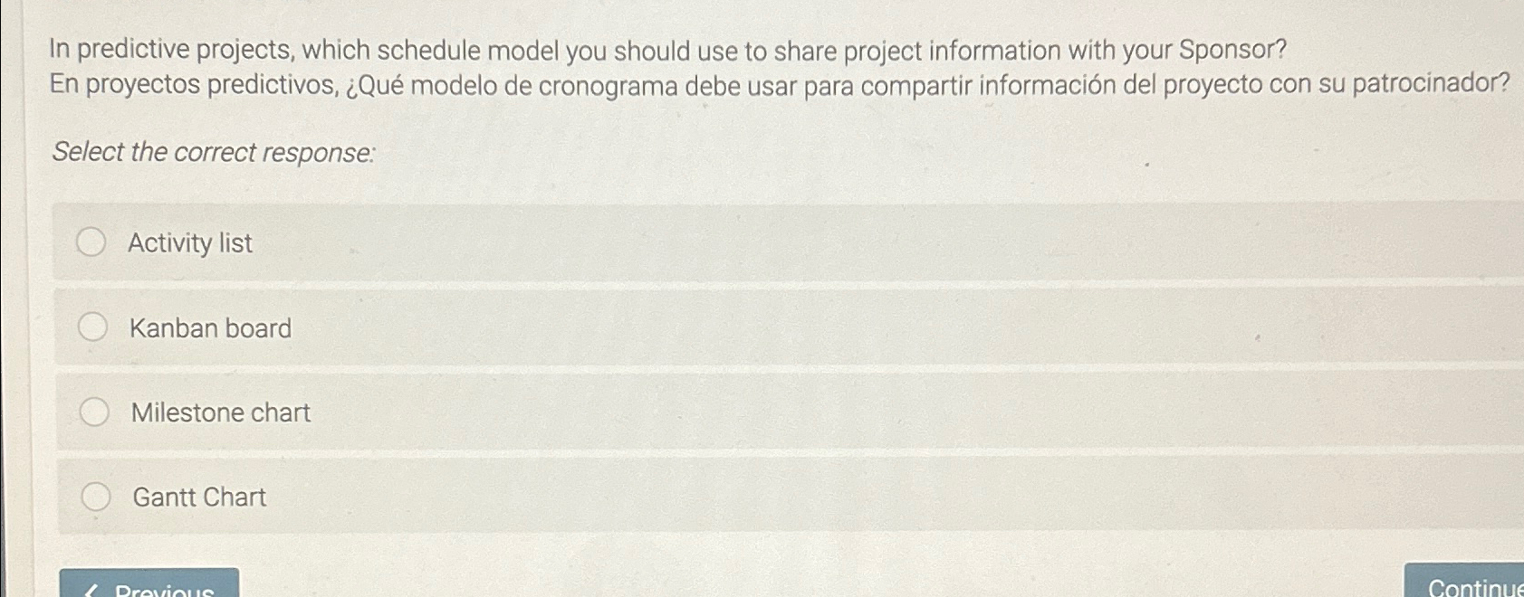 Solved In predictive projects, which schedule model you | Chegg.com