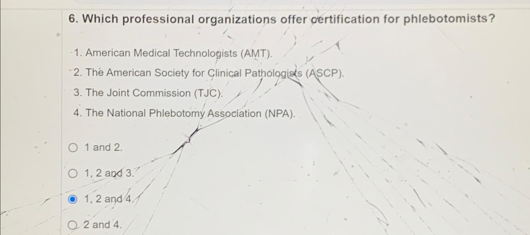 Solved Which professional organizations offer certification | Chegg.com