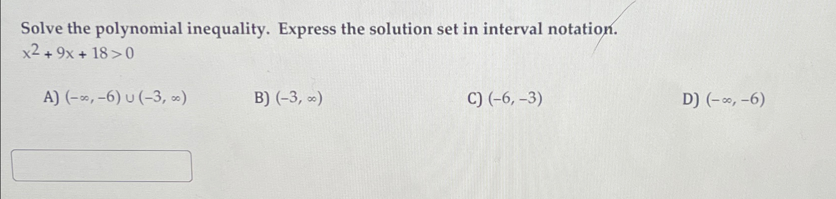 Solved Solve the polynomial inequality. Express the solution | Chegg.com