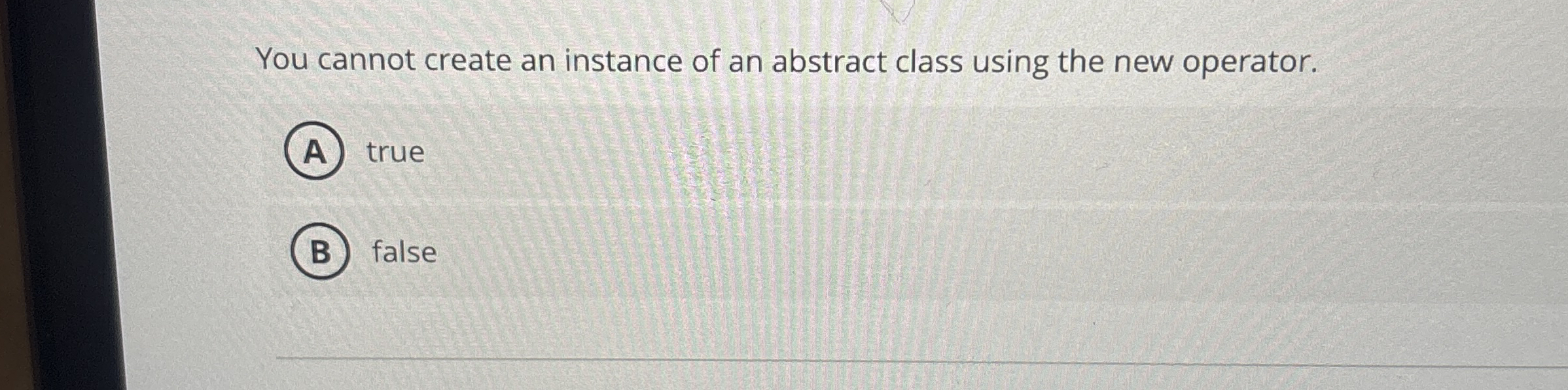 Solved You cannot create an instance of an abstract class | Chegg.com