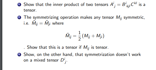 Solved (1) ﻿Show that the inner product of two tensors | Chegg.com