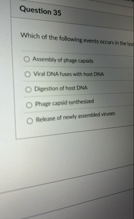 Solved Question 35Which of the following events occurs in | Chegg.com