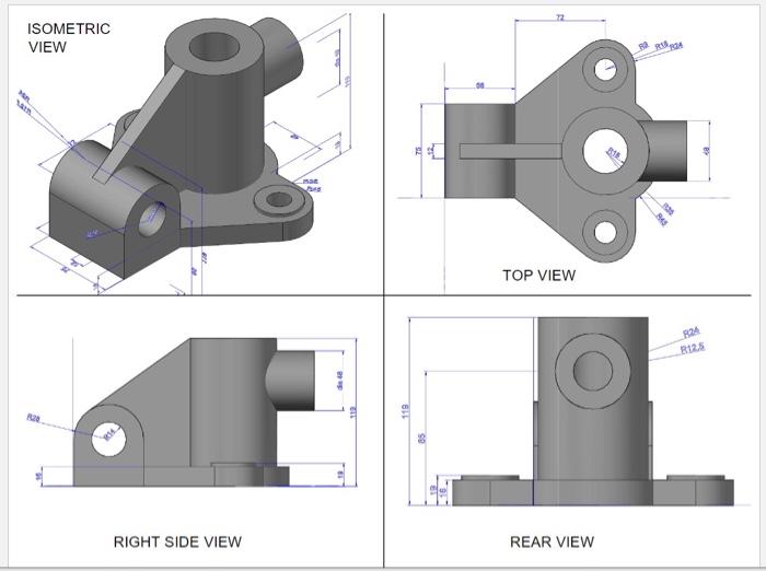 Solved can someone please do the drawing on autocad? I am | Chegg.com