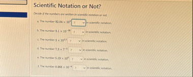 Solved Scientific Notation or Not?a The number 12.04×103 | Chegg.com