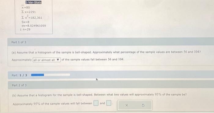 Solved I-Var-stats | Chegg.com