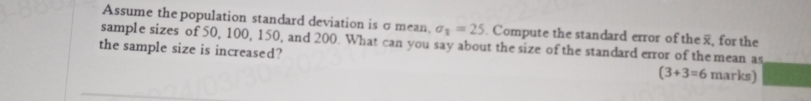 Solved Assume the population standard deviation is σ ﻿mean, | Chegg.com