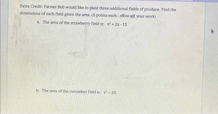 Solved Unit 1 Project: Polynomial Farm Lesson Objectives 1. | Chegg.com