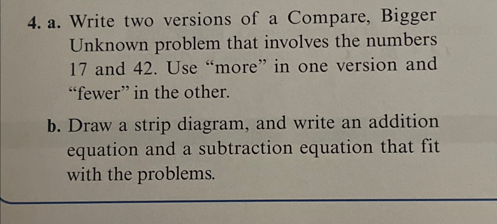 Solved a. ﻿Write two versions of a Compare, Bigger Unknown | Chegg.com