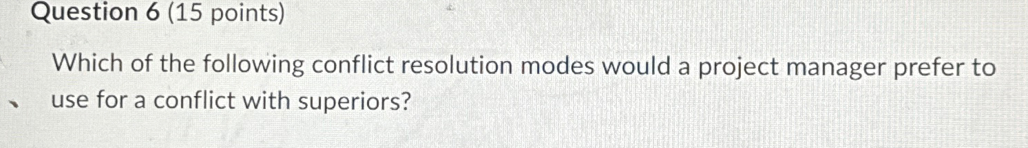 Solved Question 6 (15 points)Which of the following | Chegg.com Solved Question 6 (15 points)Which of the following | Chegg.com