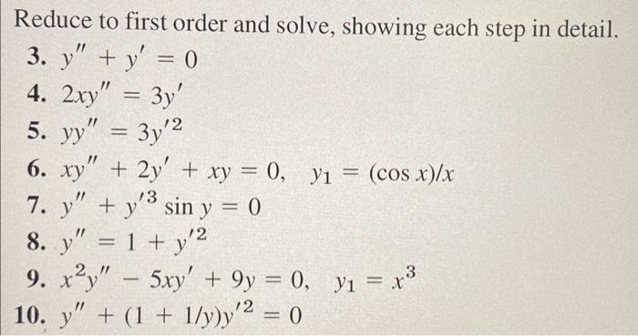 Solved y' = y - 4y² solve 5 , 7 , 9 and 10 | Chegg.com
