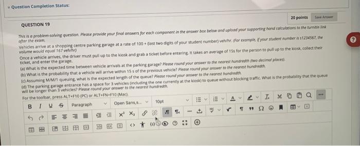 Question Completion Status: QUESTION 19 20 points | Chegg.com