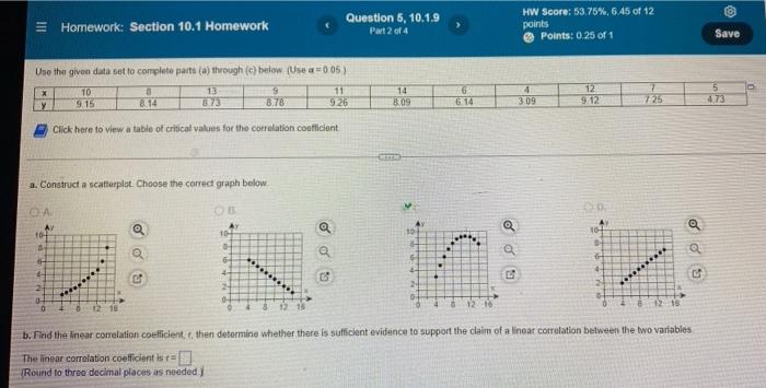 Solved Homework: Section 10.1 Homework points Part 1 of 4 O | Chegg.com