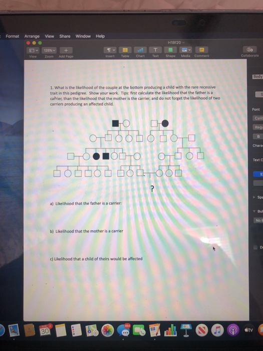 Solved Format Arrange View Share Window Help KIB120 T Go | Chegg.com
