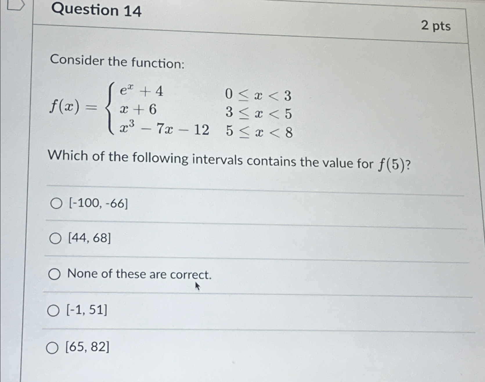 Solved Question 142 ﻿ptsConsider the | Chegg.com