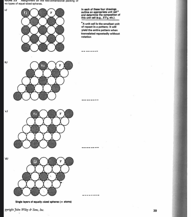 two-dimension packing of wo types of equal-sized | Chegg.com