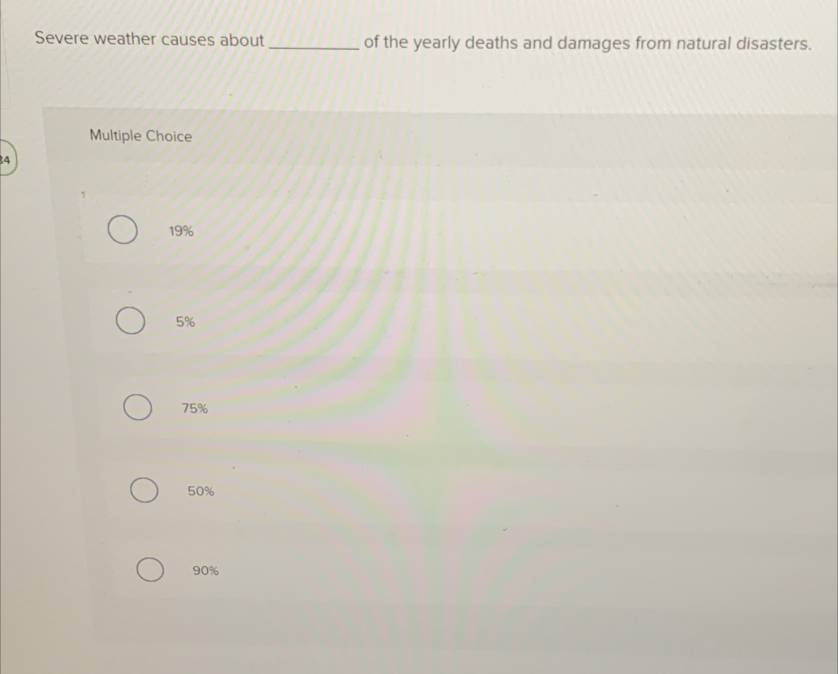 Solved Severe weather causes about of the yearly deaths and | Chegg.com