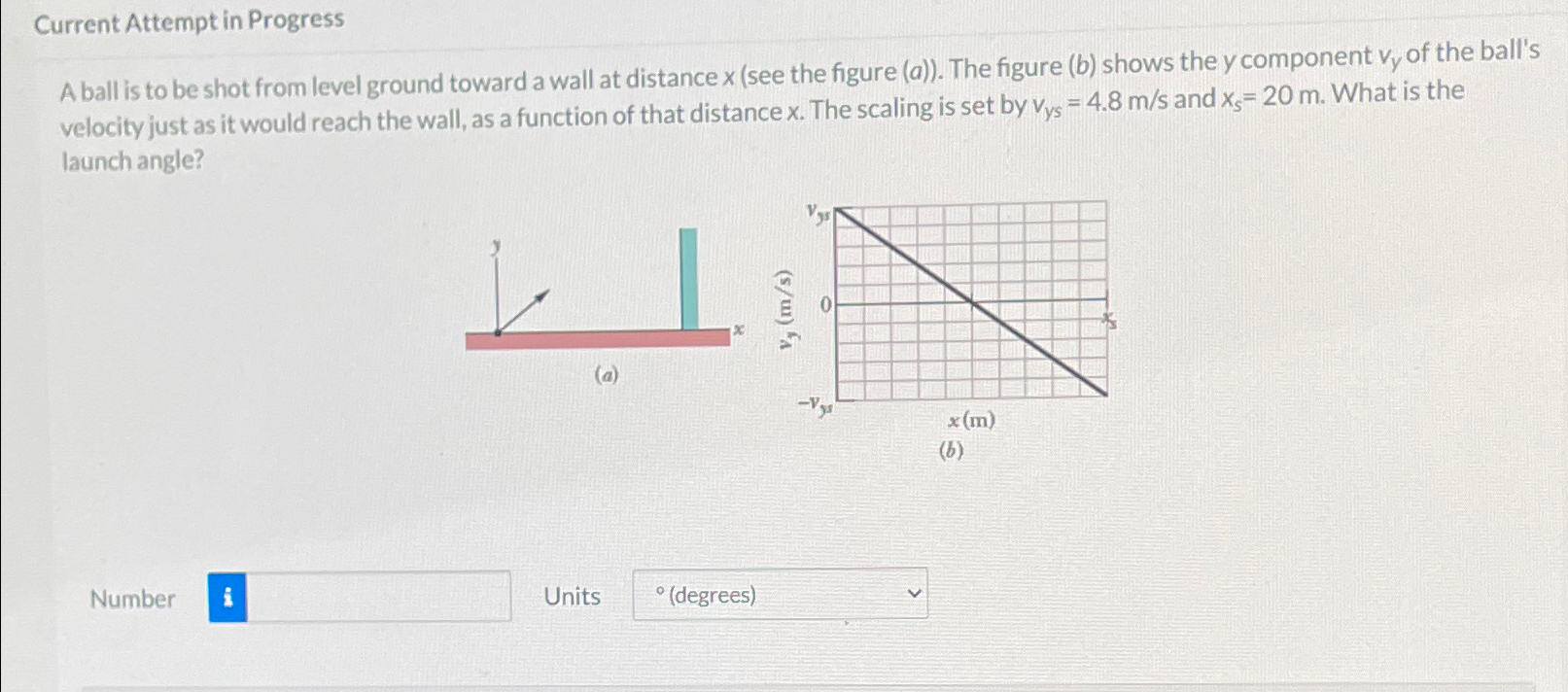 Solved Current Attempt in ProgressA ball is to be shot from | Chegg.com