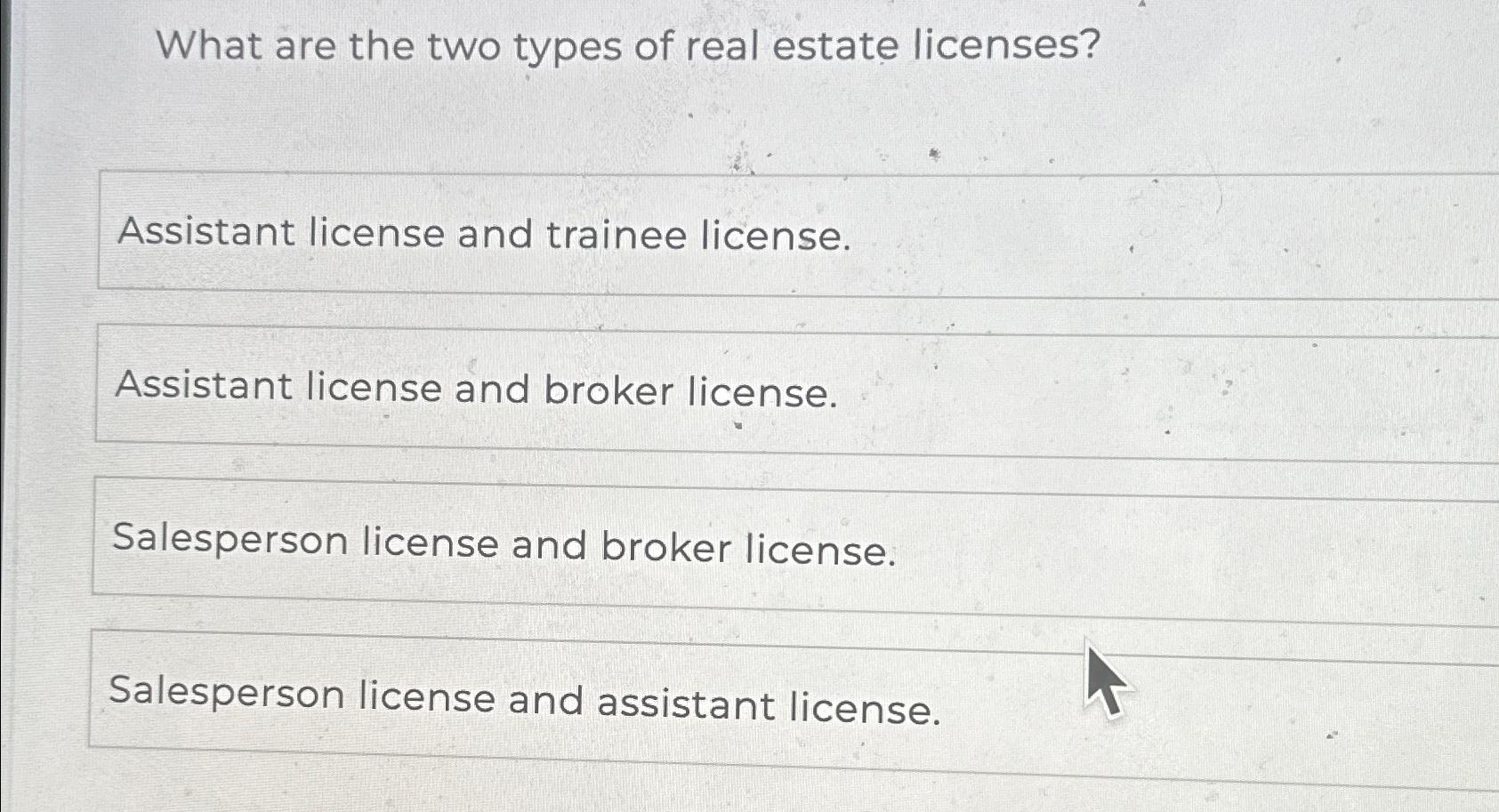 Solved What are the two types of real estate | Chegg.com