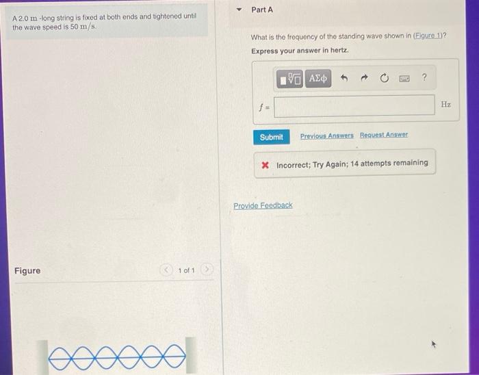 Solved A. 2.0 m.fong string is foced at both ends and | Chegg.com