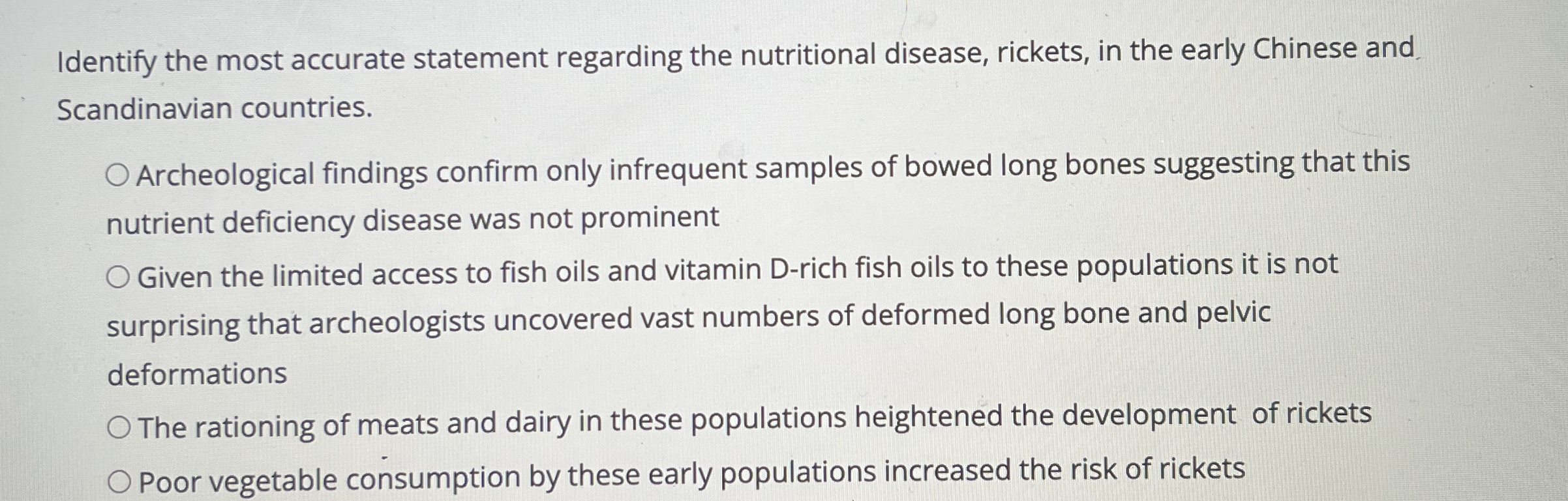 Solved Identify the most accurate statement regarding the | Chegg.com