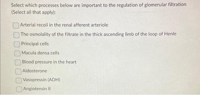 Solved The renal Glomerular Blood Hydrostatic Pressure | Chegg.com