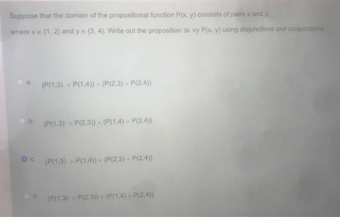 Solved Suppose that the domain of the propositional function | Chegg.com