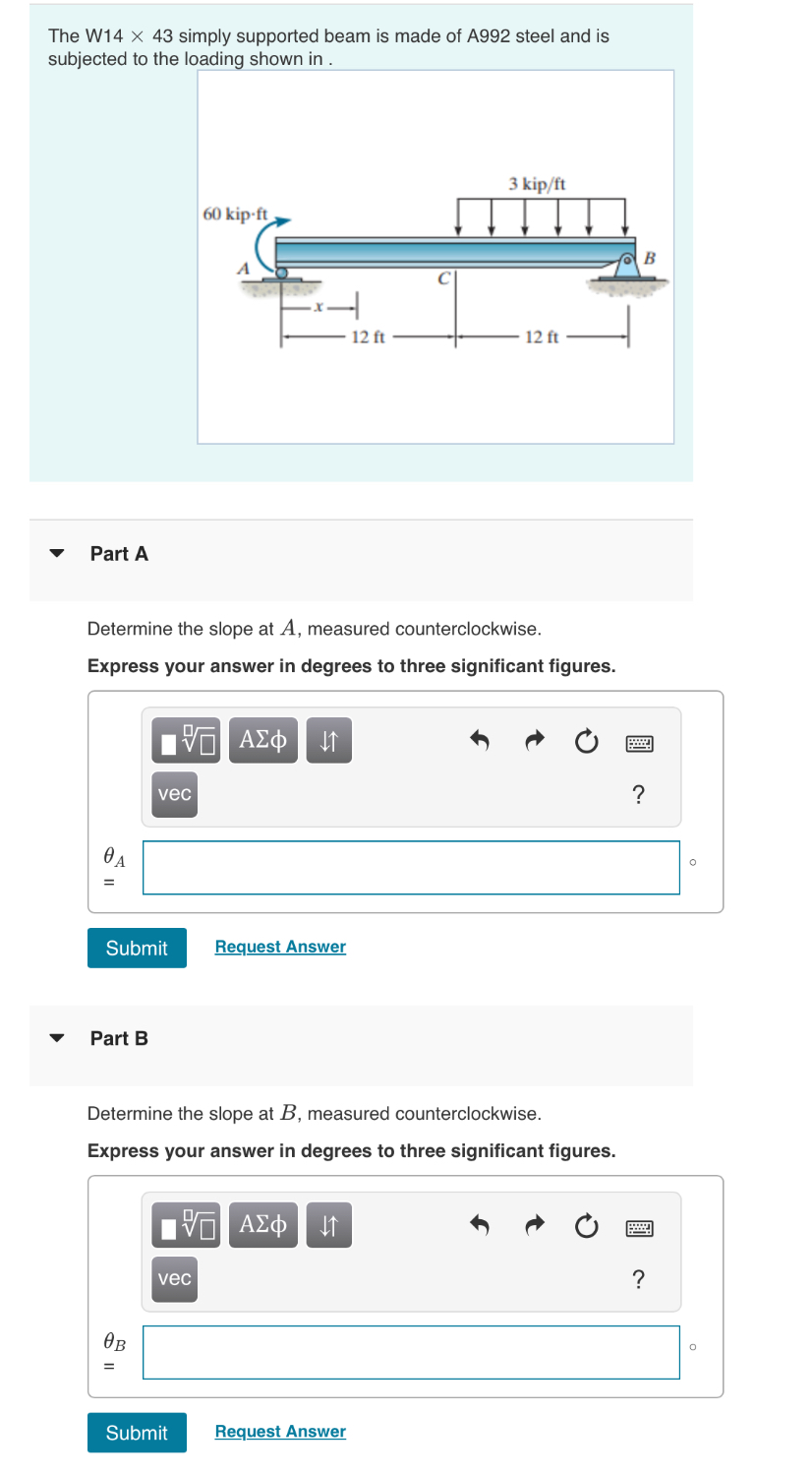 Solved End{array}]part Bdetermine The Slope At B ﻿measured