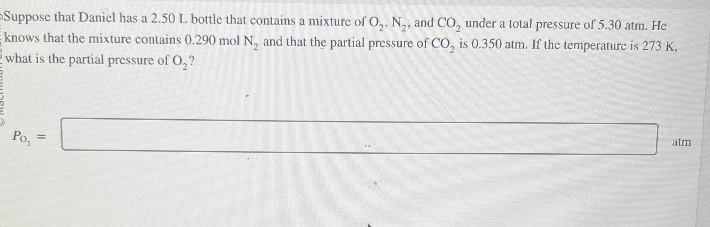 Solved Suppose that Daniel has a 2.50L ﻿bottle that contains | Chegg.com