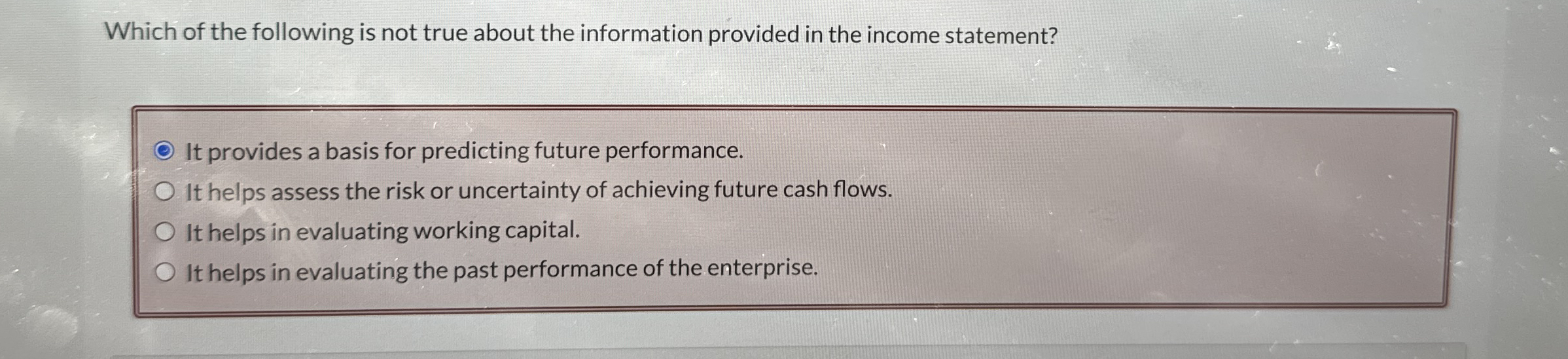 Solved Which of the following is not true about the | Chegg.com