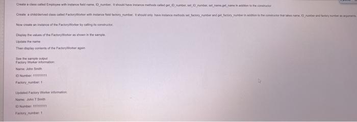 Solved in python Create a class called Employee with | Chegg.com