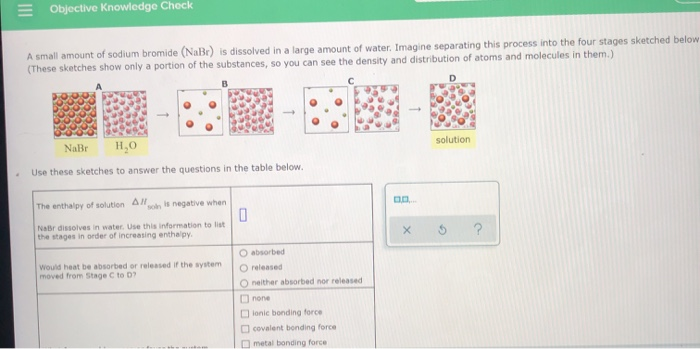 Solved Objective Knowledge Check A small amount of sodium | Chegg.com