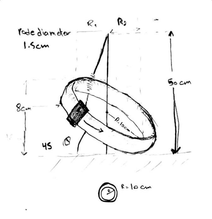 Solved this ring goes on circular motion while having spring | Chegg.com