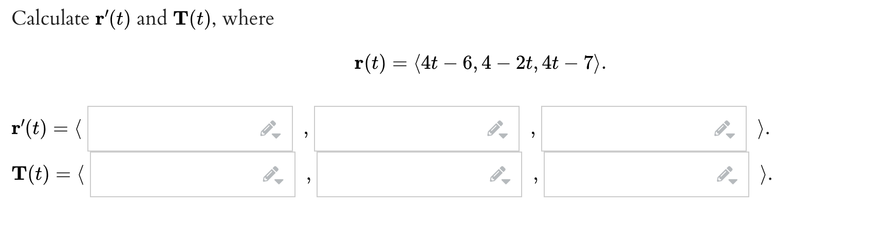 Solved ccalculate r'(t) ﻿and T(t), ﻿where Calculate r'(t) | Chegg.com